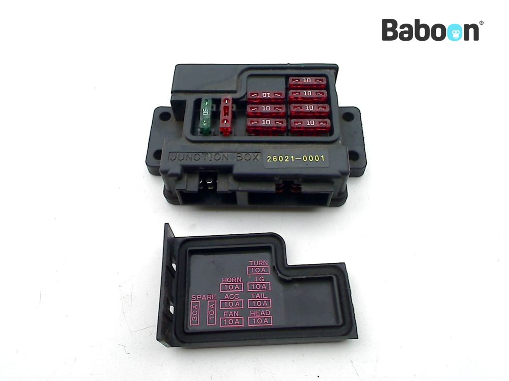 Kawasaki Z 1000 2003-2006 (Z1000 ZR1000A) Boîte à fusibles (26021-0001 ...