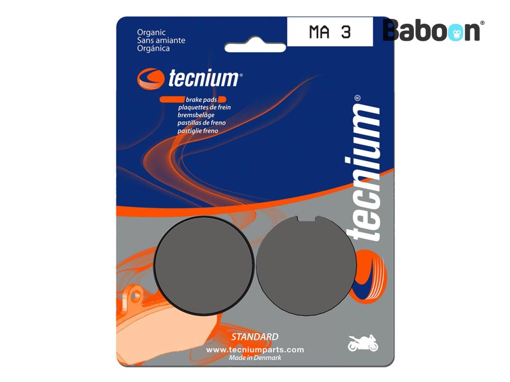 Tecnium Brake pad set Front MA3 Organic | Baboon Motorcycle Parts