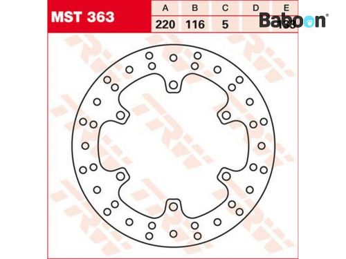 Yamaha YZF R1 2002-2003 (YZF-R1 5PW) Brake Disc Rear Parts | Baboon ...